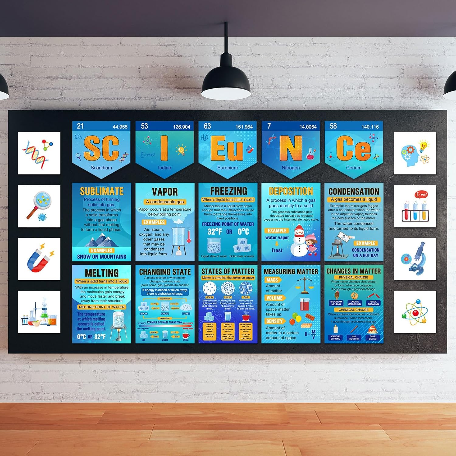 Amazon.com: Pasimy 23 Pcs Science Classroom Decorations Chemistry ...