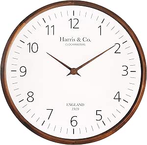 Amazon.com: HARRIS & CO. CLOCKMASTERS ( 13 inch Premium Luxury Wooden ...