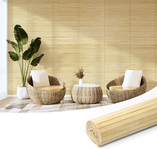 Amazon.com: Art3d Natural Bamboo Wall Panel for Interior Wall Decor ...