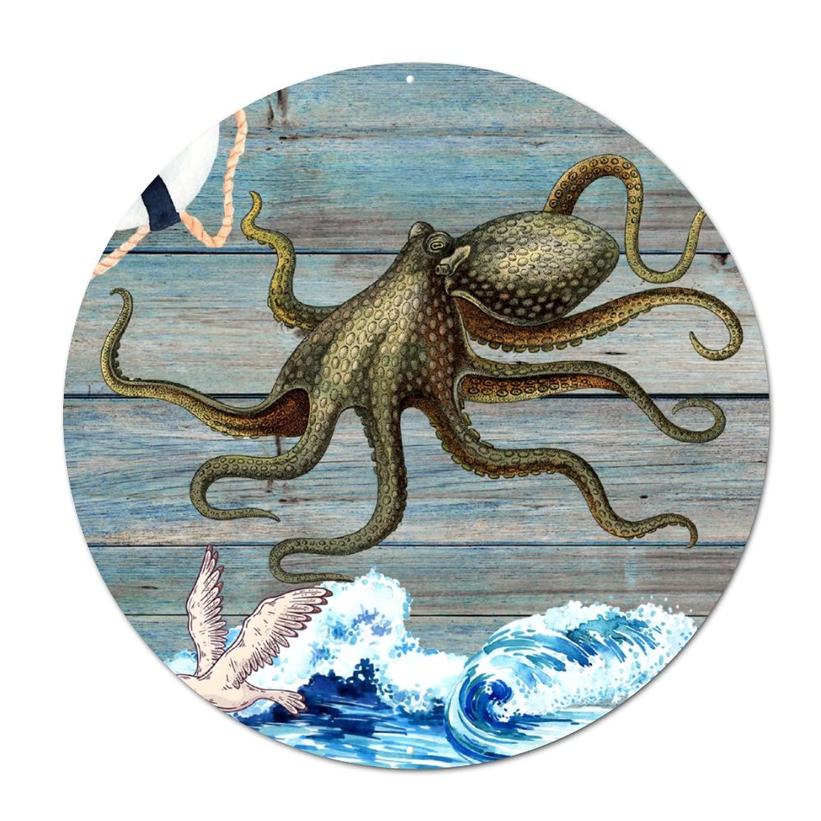 Octopus Wood Plank Sign Fingerboards Octopus Wood Works Tonewood,