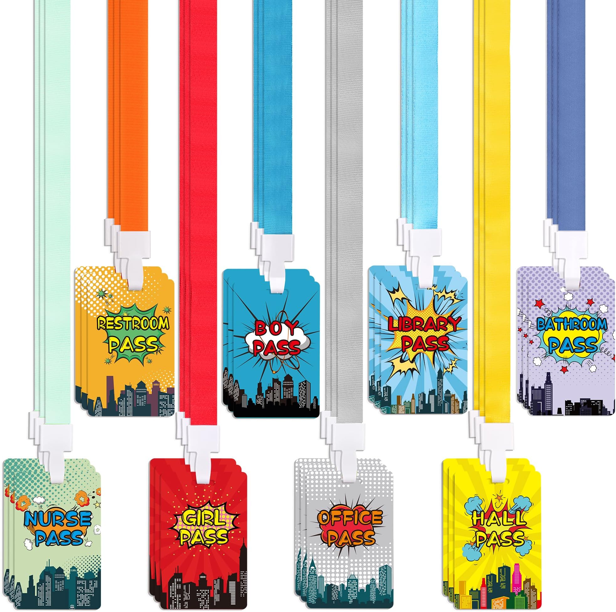 Amazon.com: 48 Pieces Hero Text Passes Set: 24 Pieces Passes and 24 ...