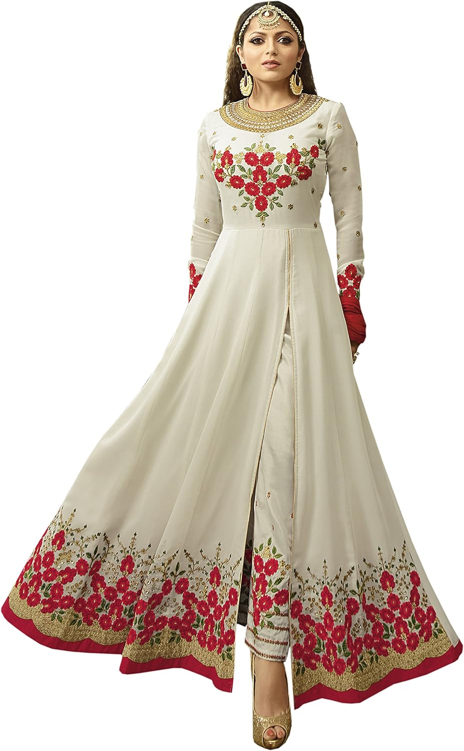 Amazon.com: Indian Pakistani Traditional Designer Anarkali Salwar ...