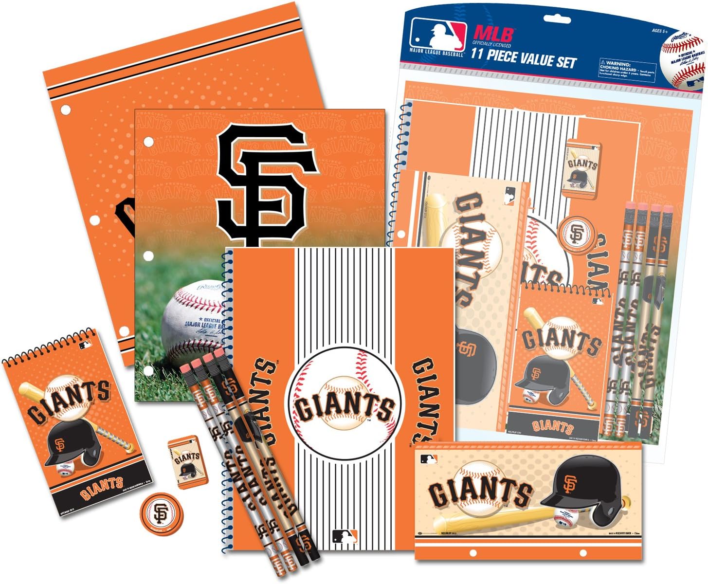 Amazon.com : National Design LLC MLB 11-Piece Stationery Set (11056-GCT ...