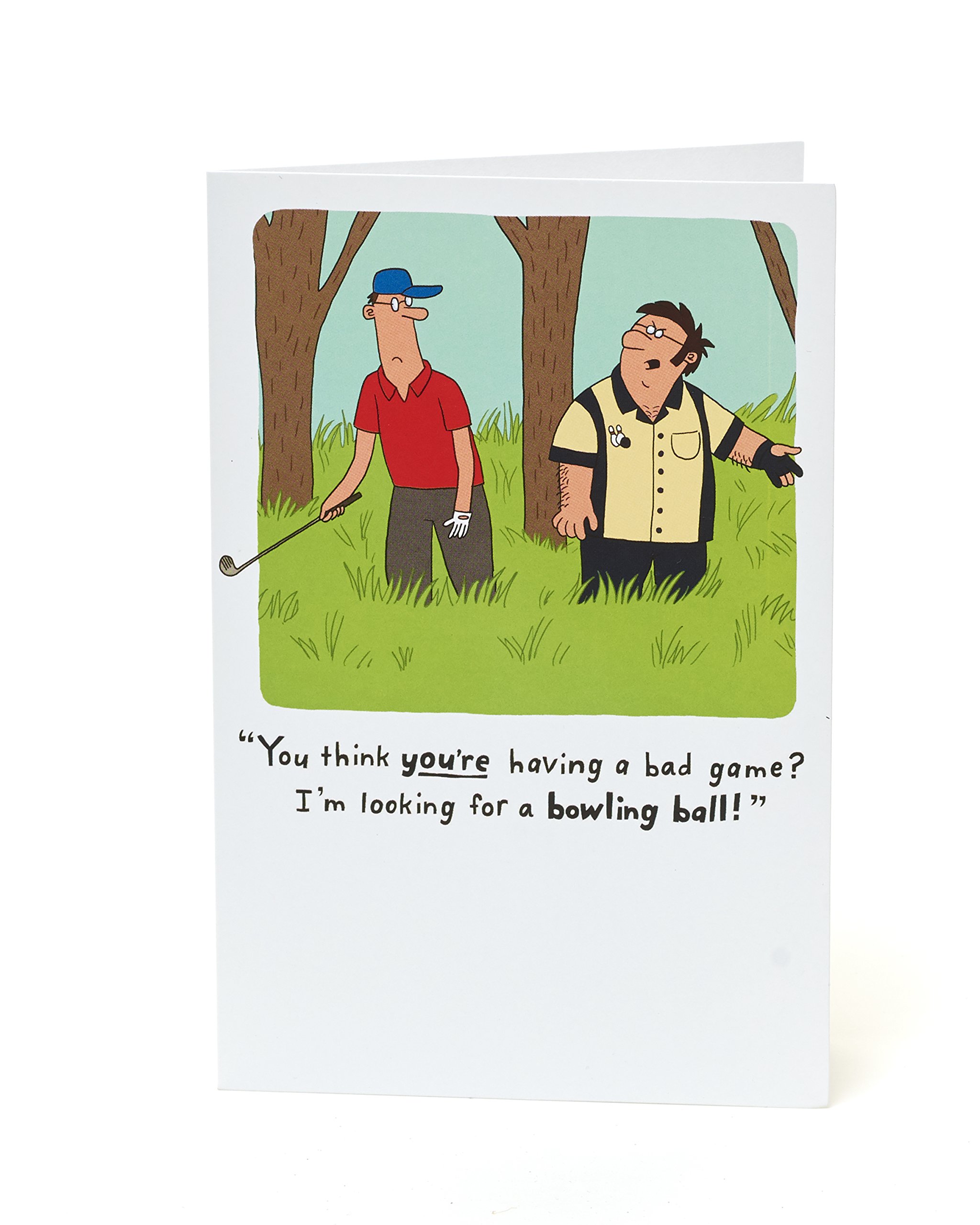 Buy Golf vs ing Ball! Funny Birthday New Uk Greetings hilarious cartoon ...