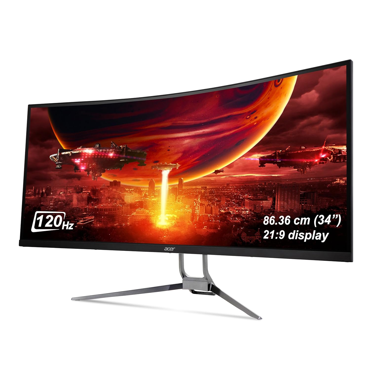 acer ED343CUR J 34 Inch UWQHD (3440x1440) Pixels VA Panel 1000R Curved ...