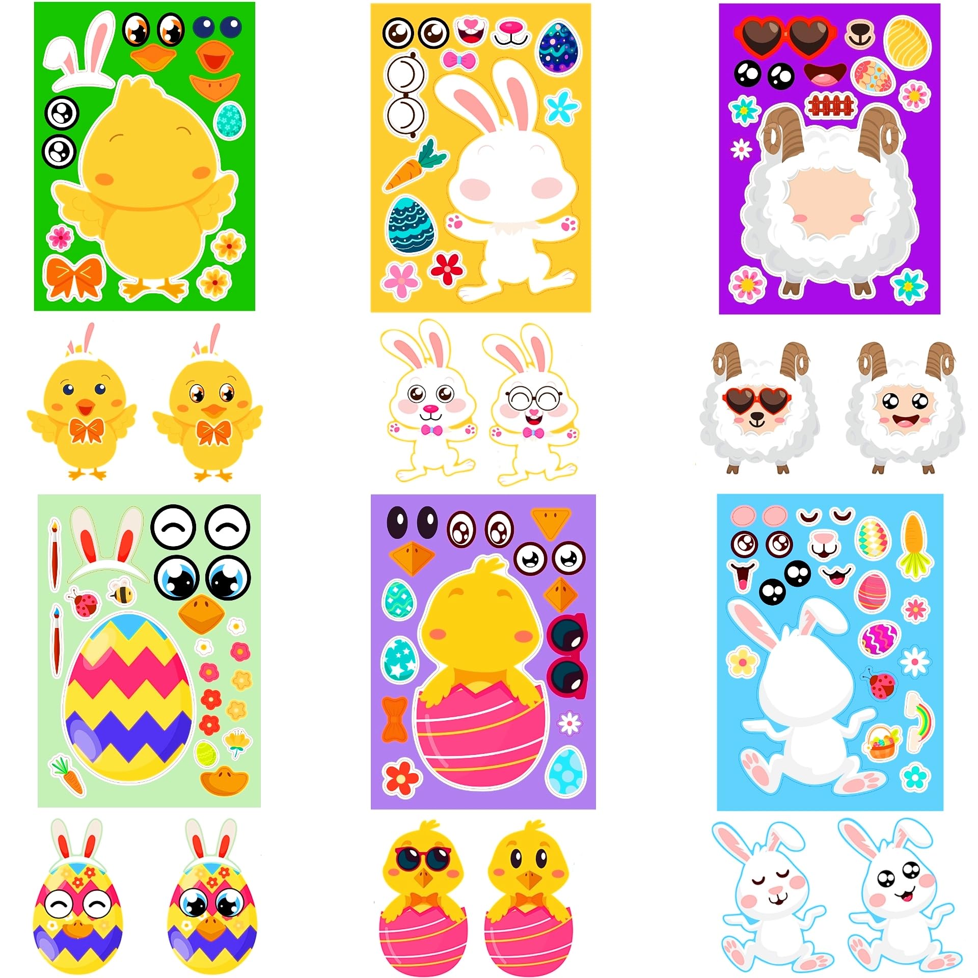 Snapklik.com : 36 Sheets Easter Stickers Easter Crafts For Kids, Make A ...