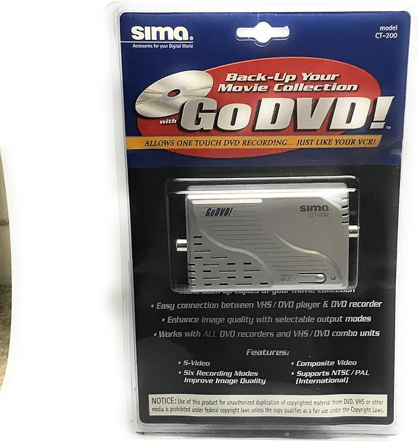 Amazon.com: GODVD! Sima CT-200 Digital Copy Enhancer : Electronics