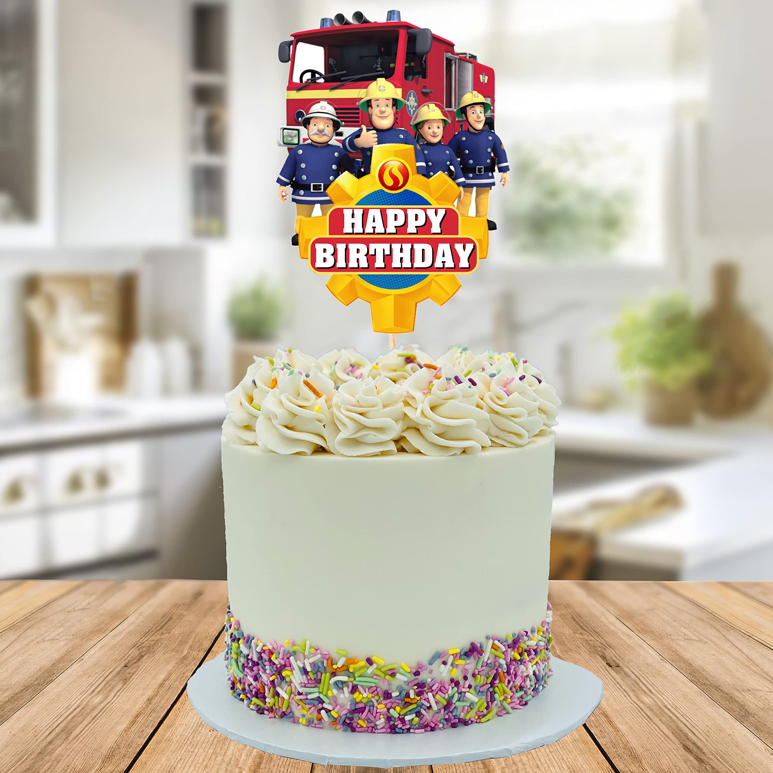 Firefighter Wedding Topper Wedding Cake Topper Fireman Themed