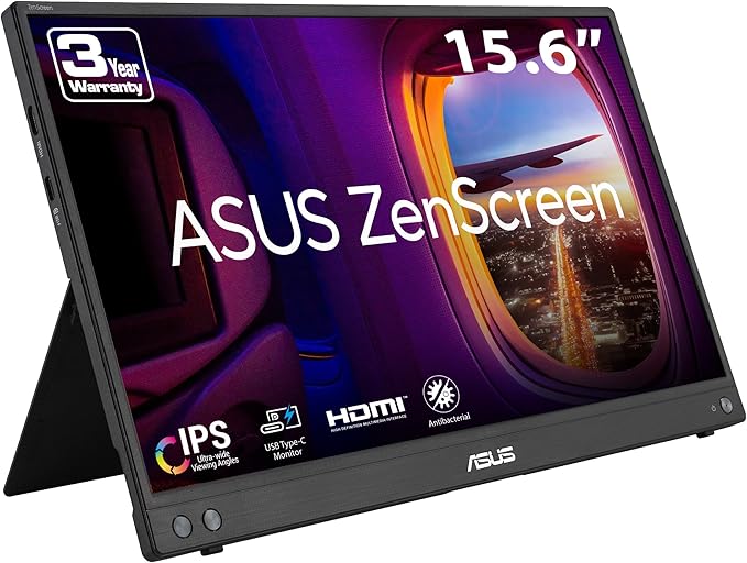 Asus Monitor USB portátil ZenScreen MB16AH: 16 Pulgadas IPS, Full HD,3 ...