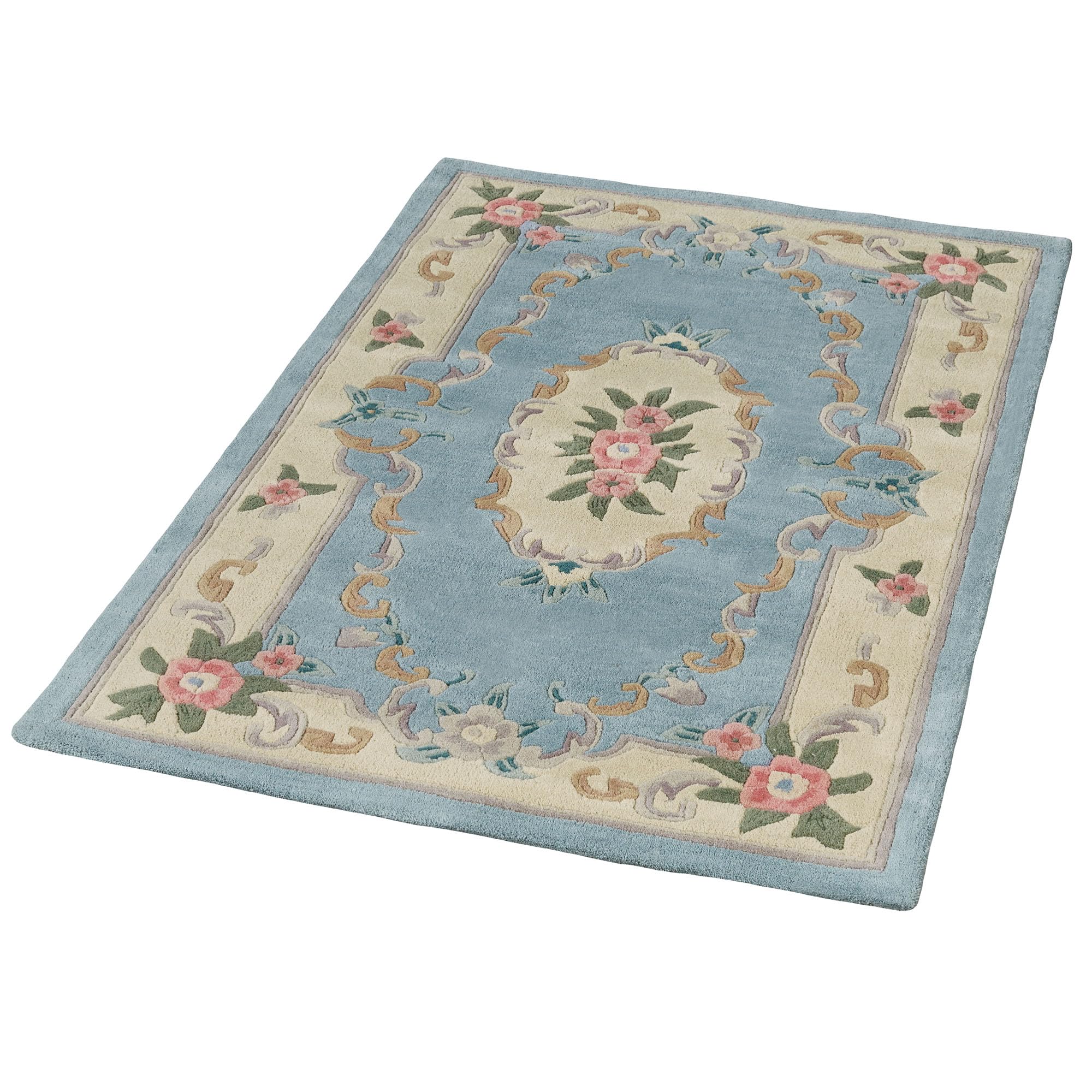 Amazon.com: Traditional Floral Serena Aubusson II Area Rug | 3 feet 6 ...