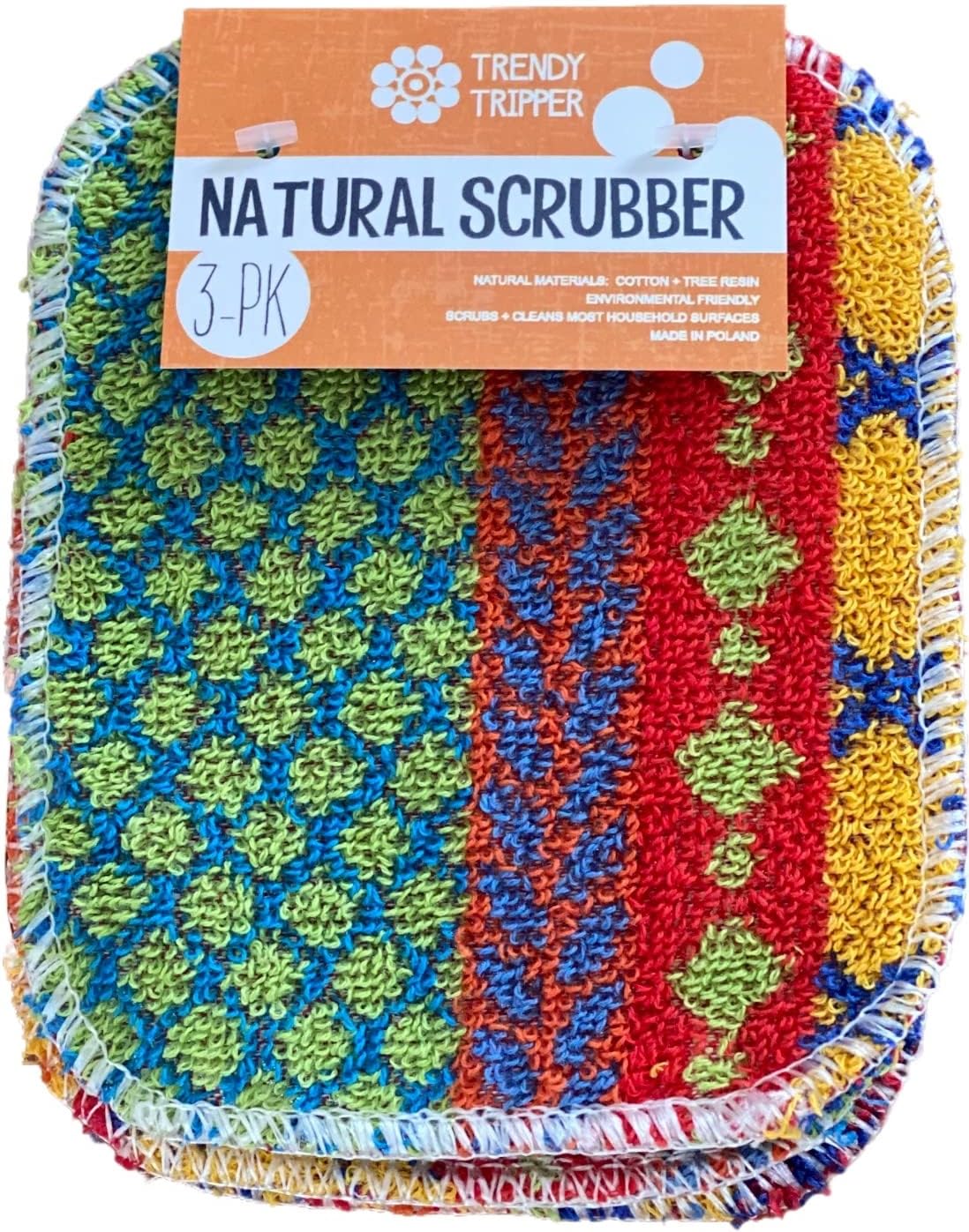 Amazon.com: TRENDY TRIPPER 3-Pack Natural Pot Scrubbers: Made of Cotton ...