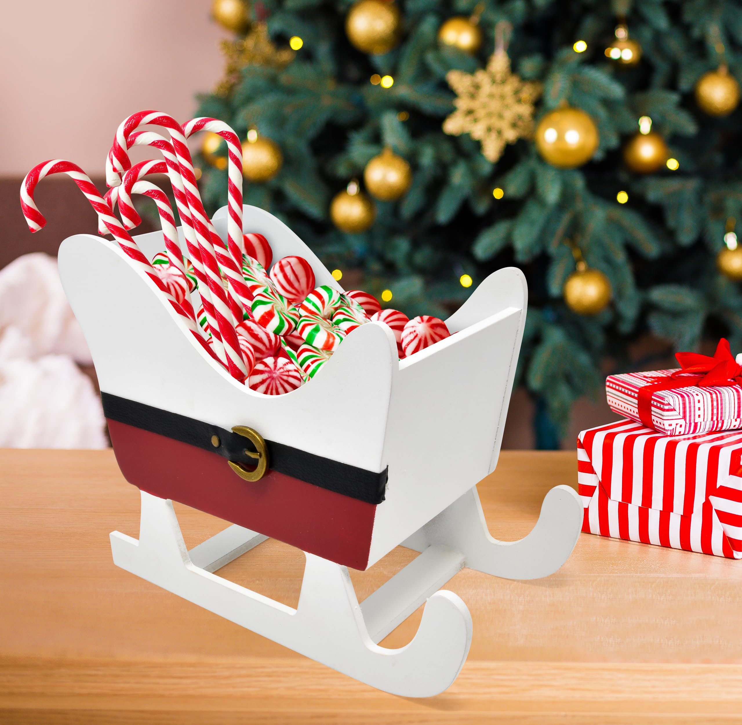 Christmas Santa Sleigh Pattern Silhouette Santa Claus Flying Sleigh