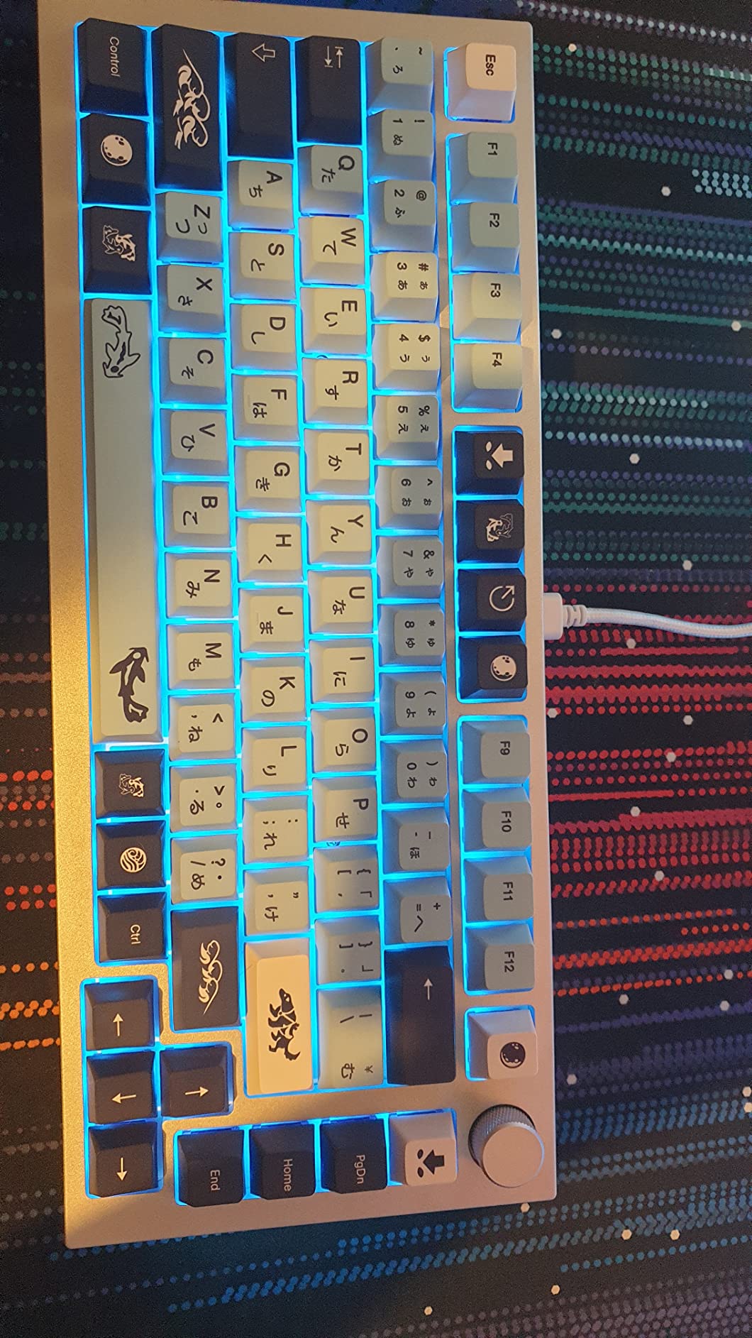 MOLGRIA GMK MIZU Keycaps, 136 Set Keycaps MIZU for Gaming Keyboard, PBT ...