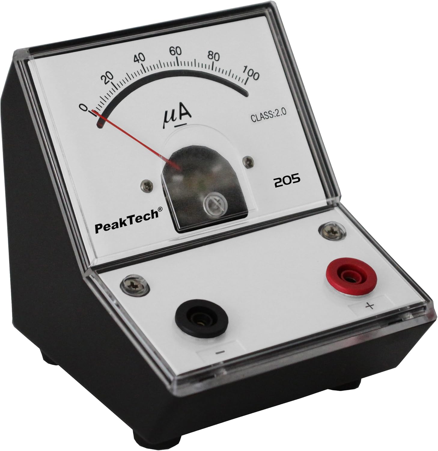 PeakTech P 205-02 Analogue Ammeter with Mirror Scale 0 to 100 mA DC ...