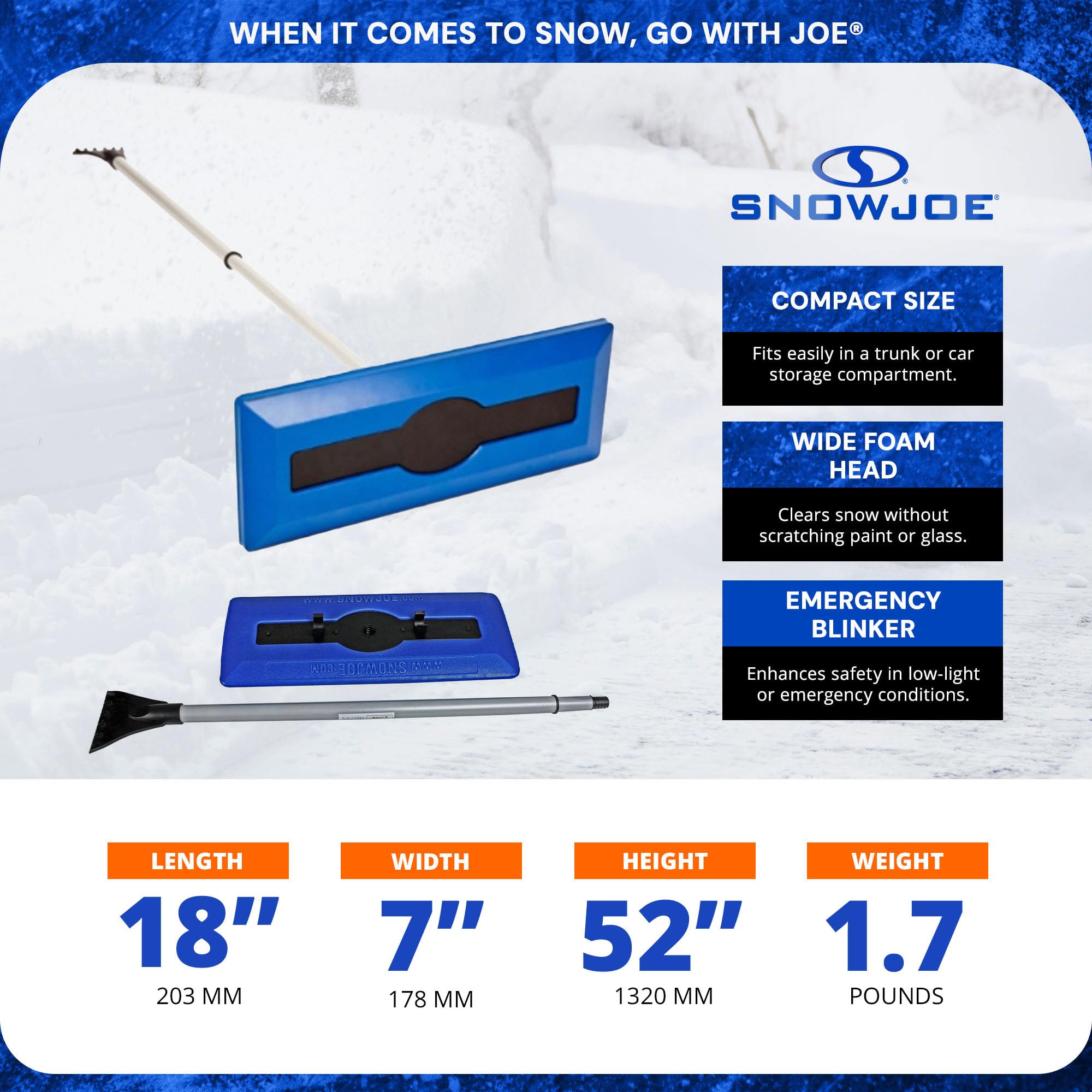 Snapklik.com : Snow Joe 4 Pack Windshield Ice Scraper