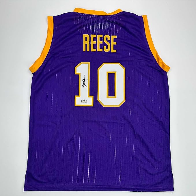 Facsimile Autographed Angel Reese LSU Purple Reprint Laser Auto College ...