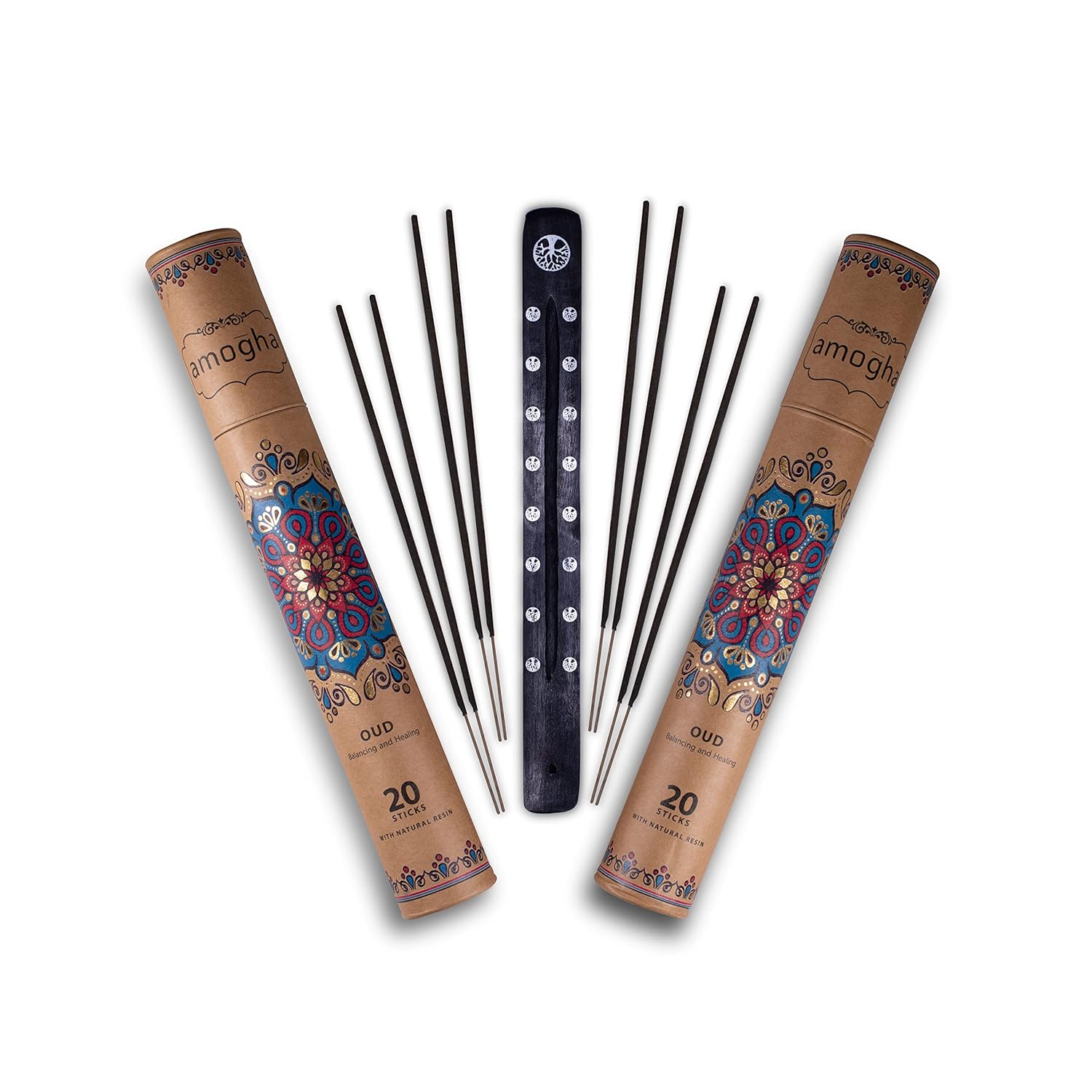 Amogha Masala Incense Sticks in Tube Packing with Black ashcatcher Set ...