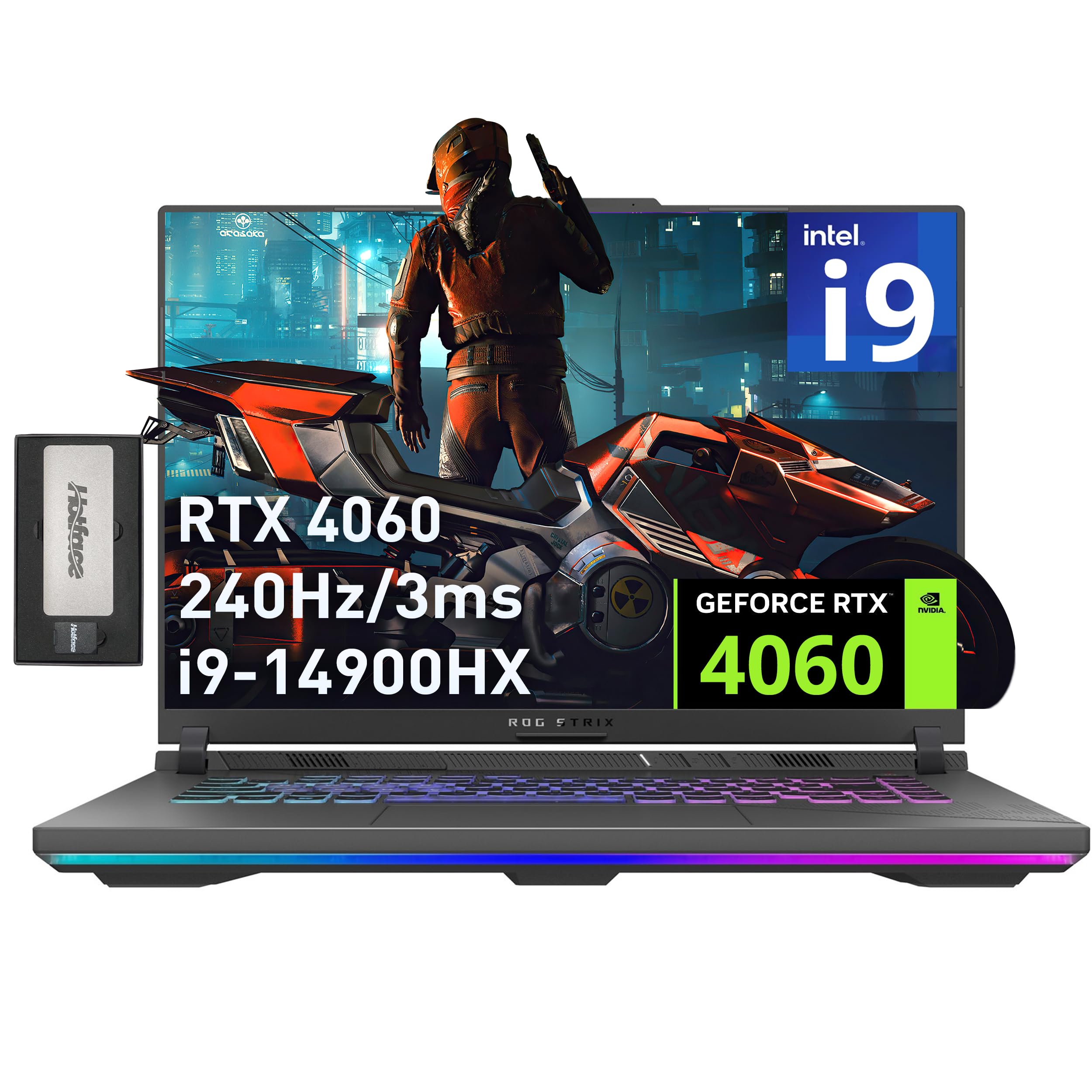 ASUS ROG Strix G16 16" QHD 240Hz Gaming Laptop, Intel i9-14900HX ...