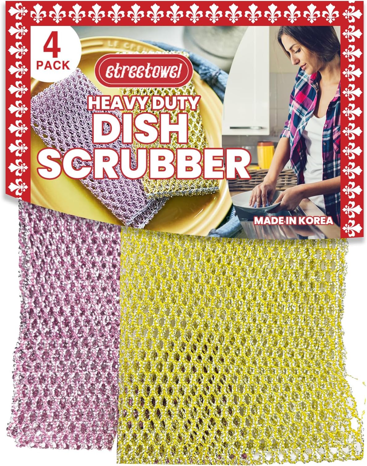 Amazon.com: Innovative Dish Washing Net Cloths/Scourer - 100% Odor Free ...