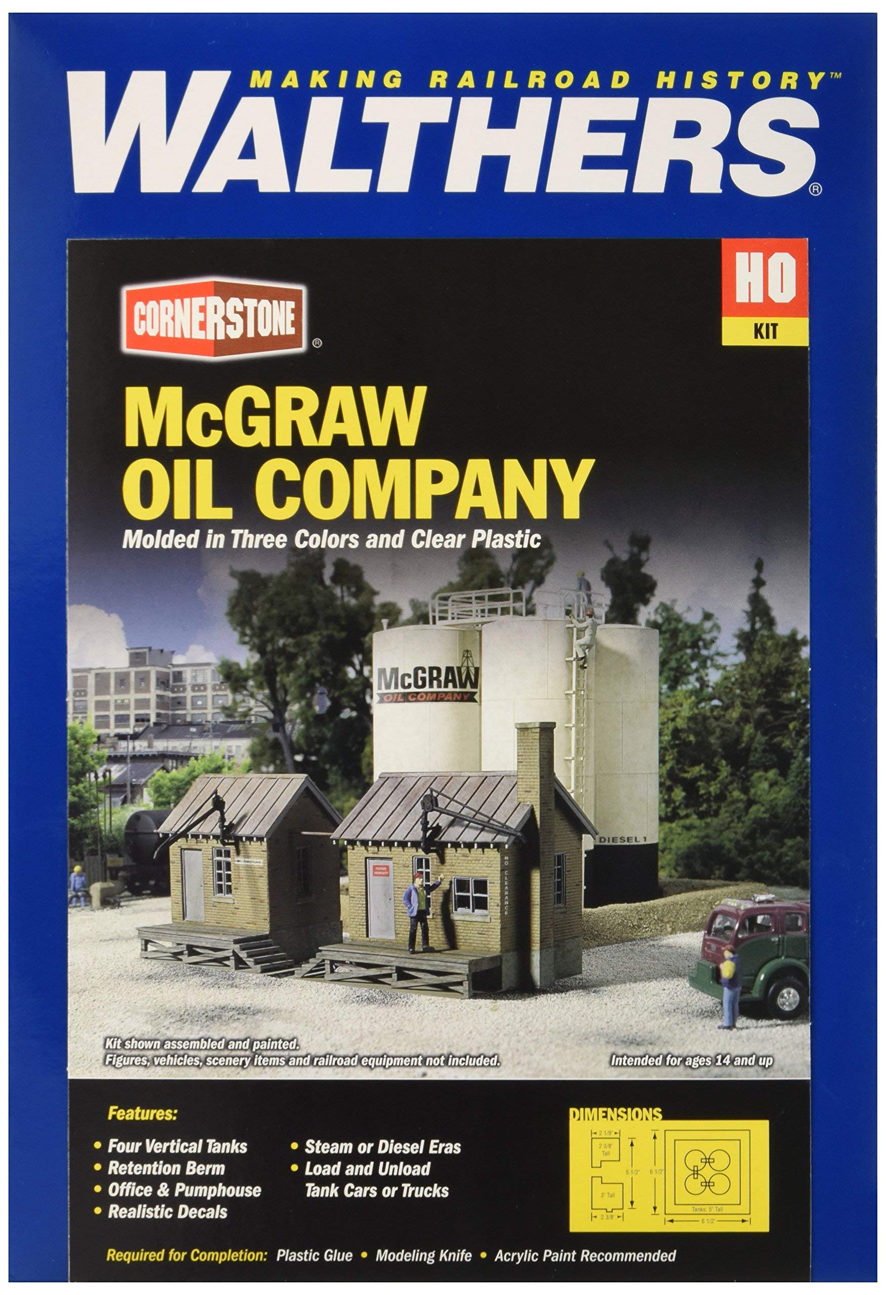 Model Railroad Building Kit Walthers Cornerstone HO Scale Machine Shop ...