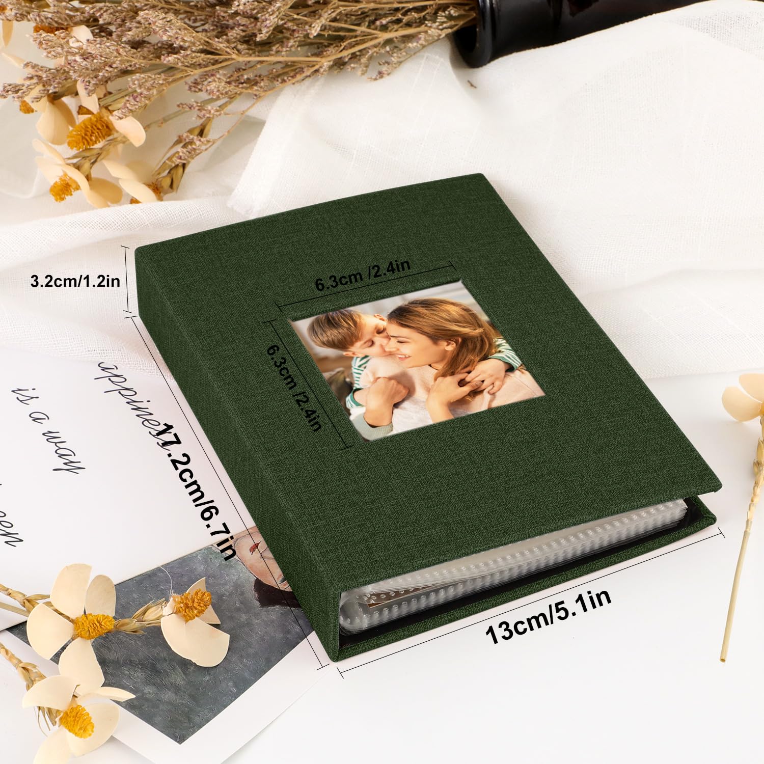 Snapklik.com : Photo Album 4x6 50 Pockets 2 Packs, Small Mini Capacity ...