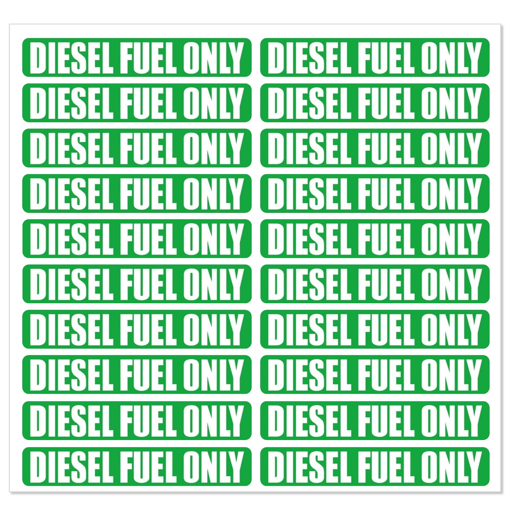 Snapklik.com : 20PCS Diesel Fuel Only Stickers For Oil Gas Can Tractors ...