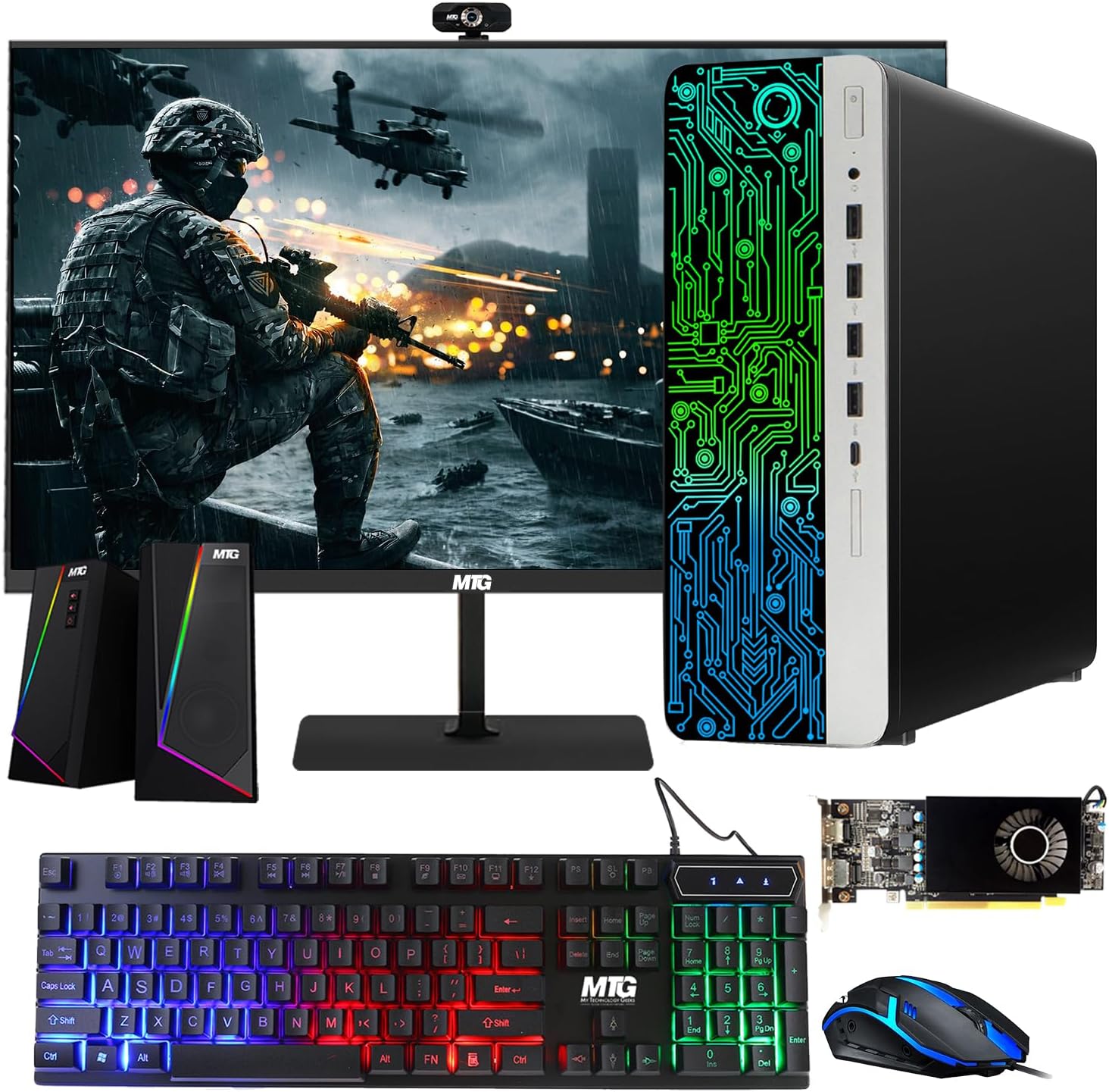 Amazon.com: HP G3 Gaming Desktop PC, Core i7 6th Gen, AMD RX 550 ...
