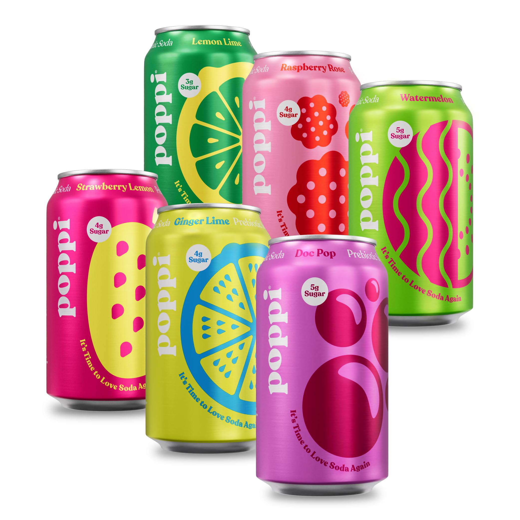 Amazon.com: POPPI Sparkling Prebiotic Soda, Beverages w/Apple Cider ...