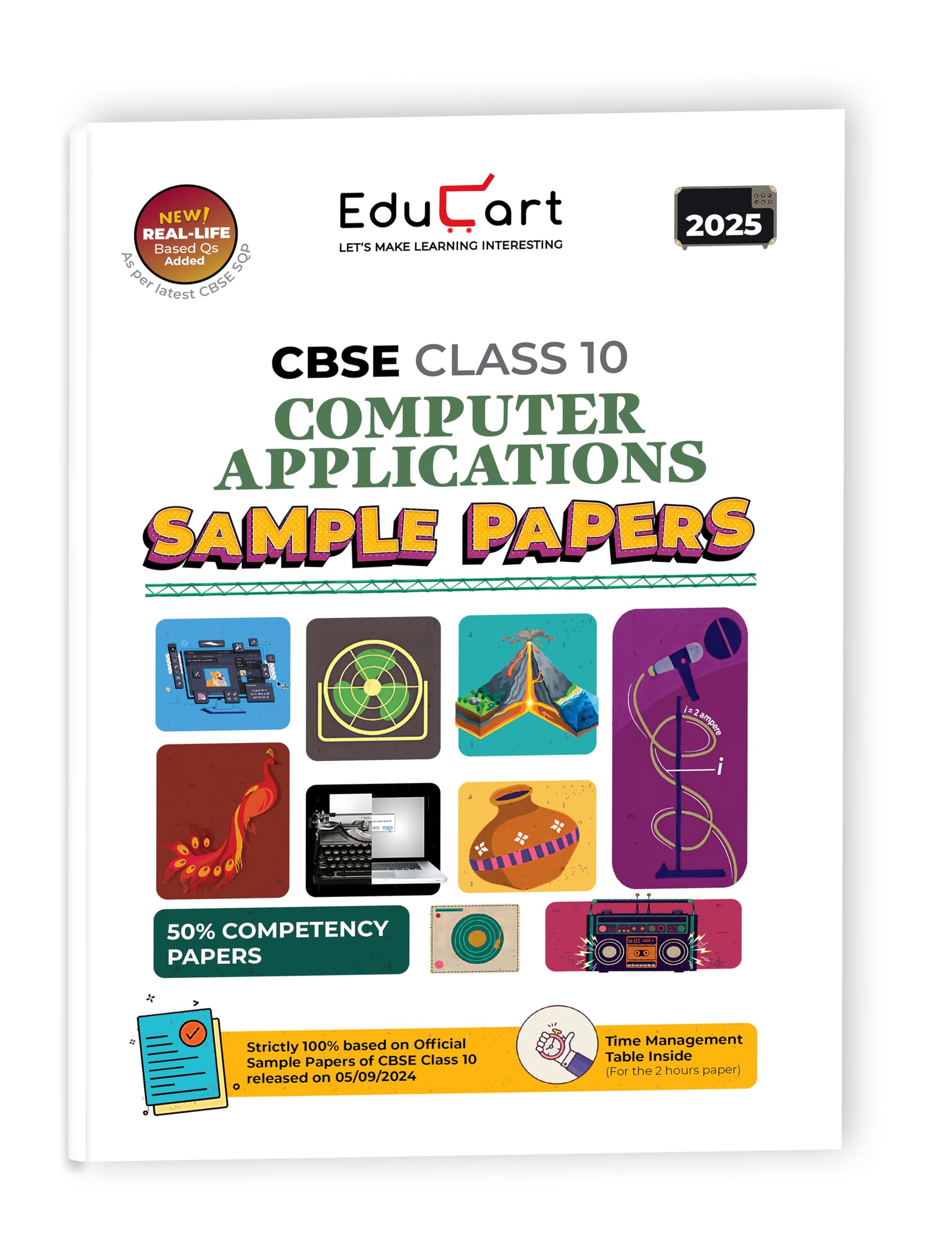 Educart CBSE Computer Application Class 10 Sample Paper 2024-25 (new 50 ...