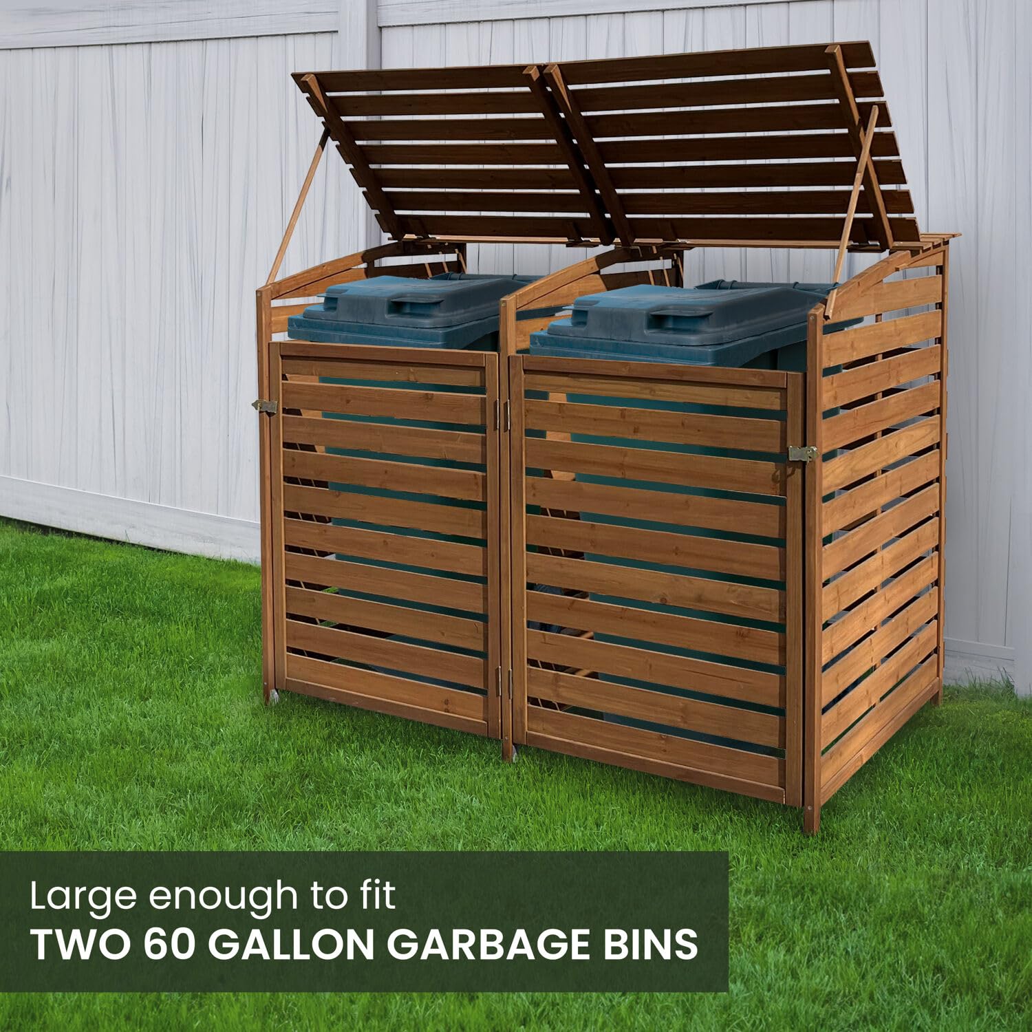 Planos De Caja De Basura De Madera Para Exteriores Cubos De Basura