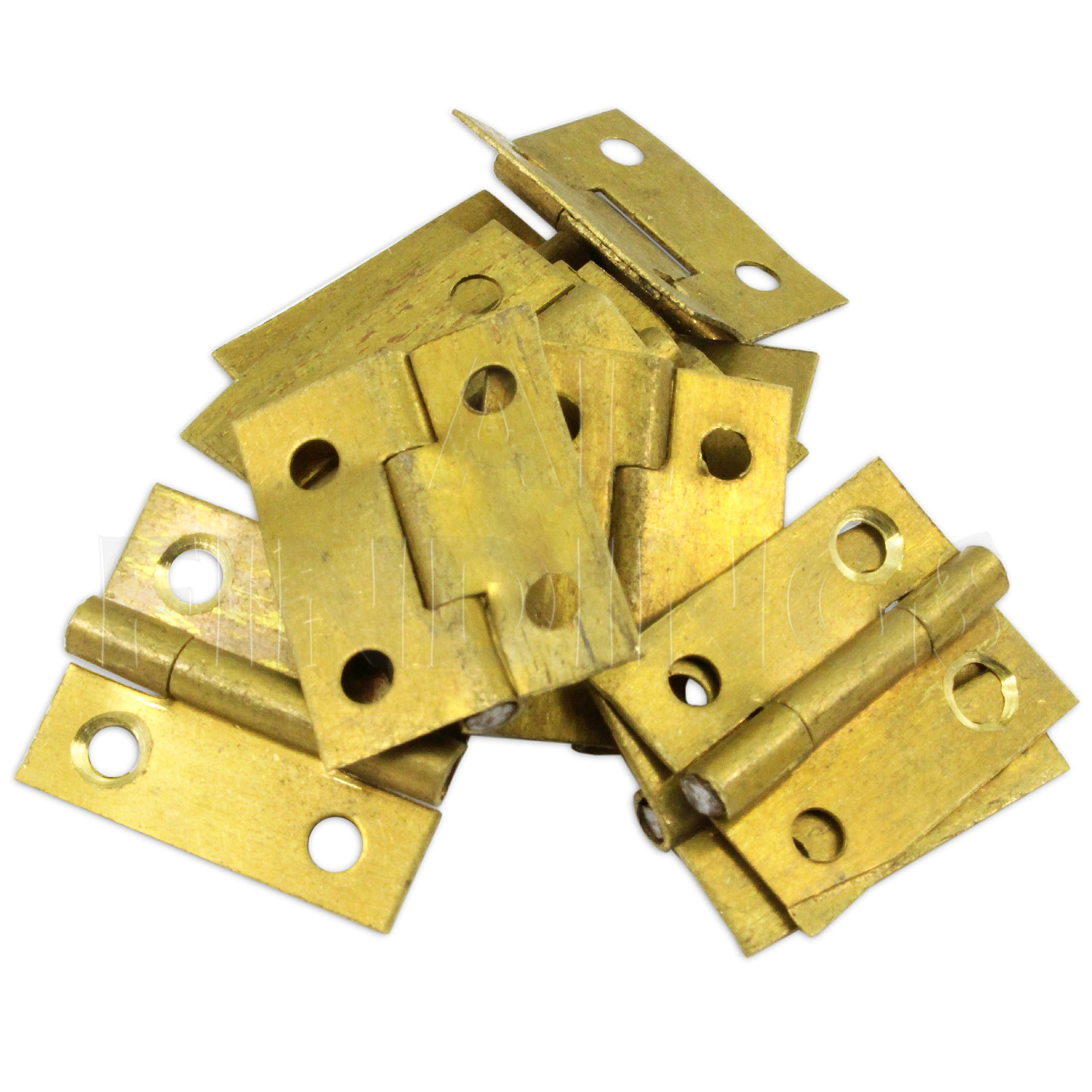 1" & 1/2" High Brass Hinges : Clock Case Repairs Parts Clockmakers ...