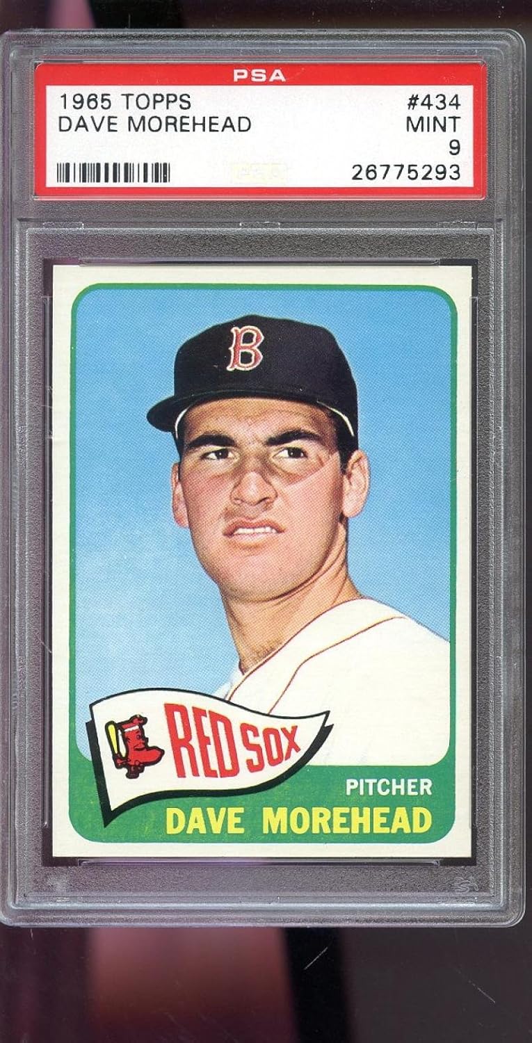Amazon.com: 1965 Topps #434 Dave Morehead Boston Red Sox MINT PSA 9 ...