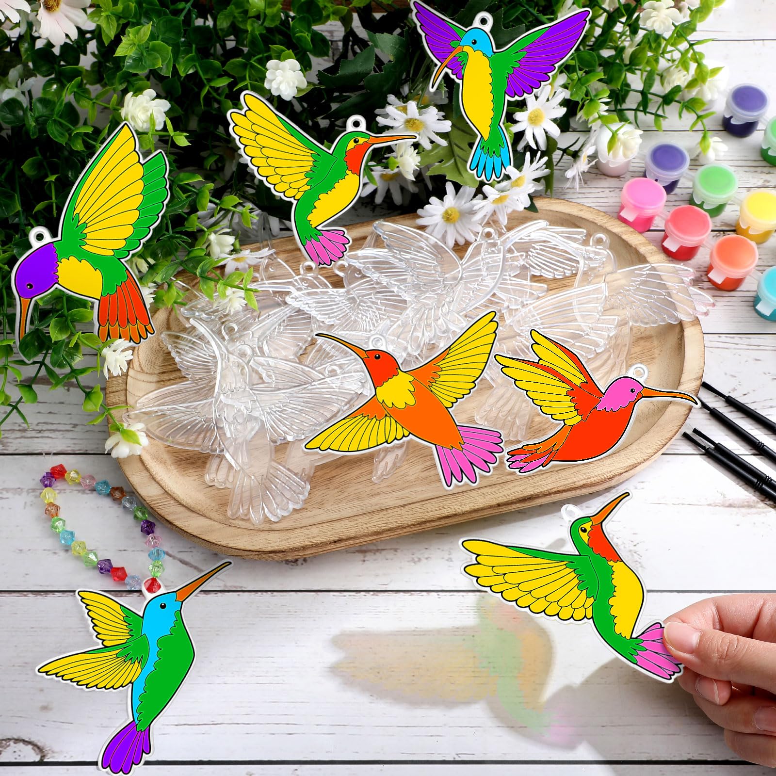 Hummingbird Suncatcher Kits 24-Piece Hummingbird Suncatcher Kit - DIY ...