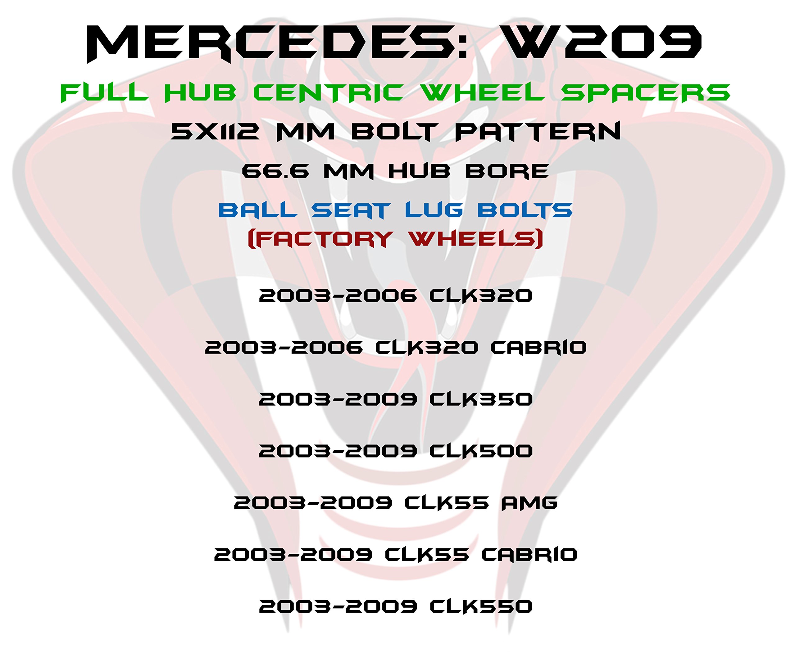 Mercedes Lug Pattern Chart