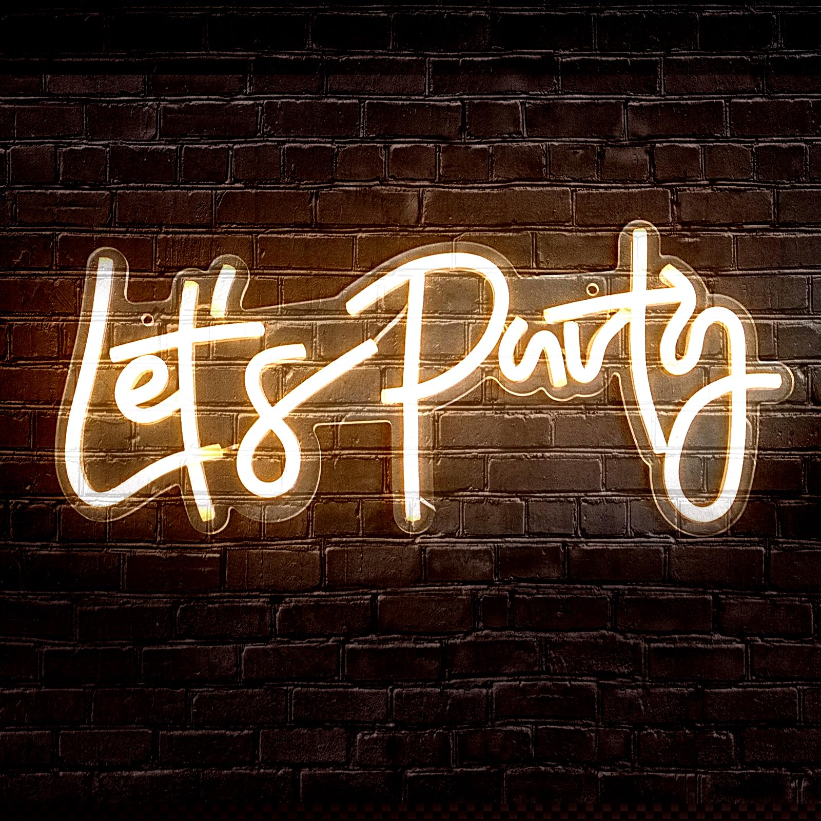 Snapklik.com : Lets Party Neon Sign