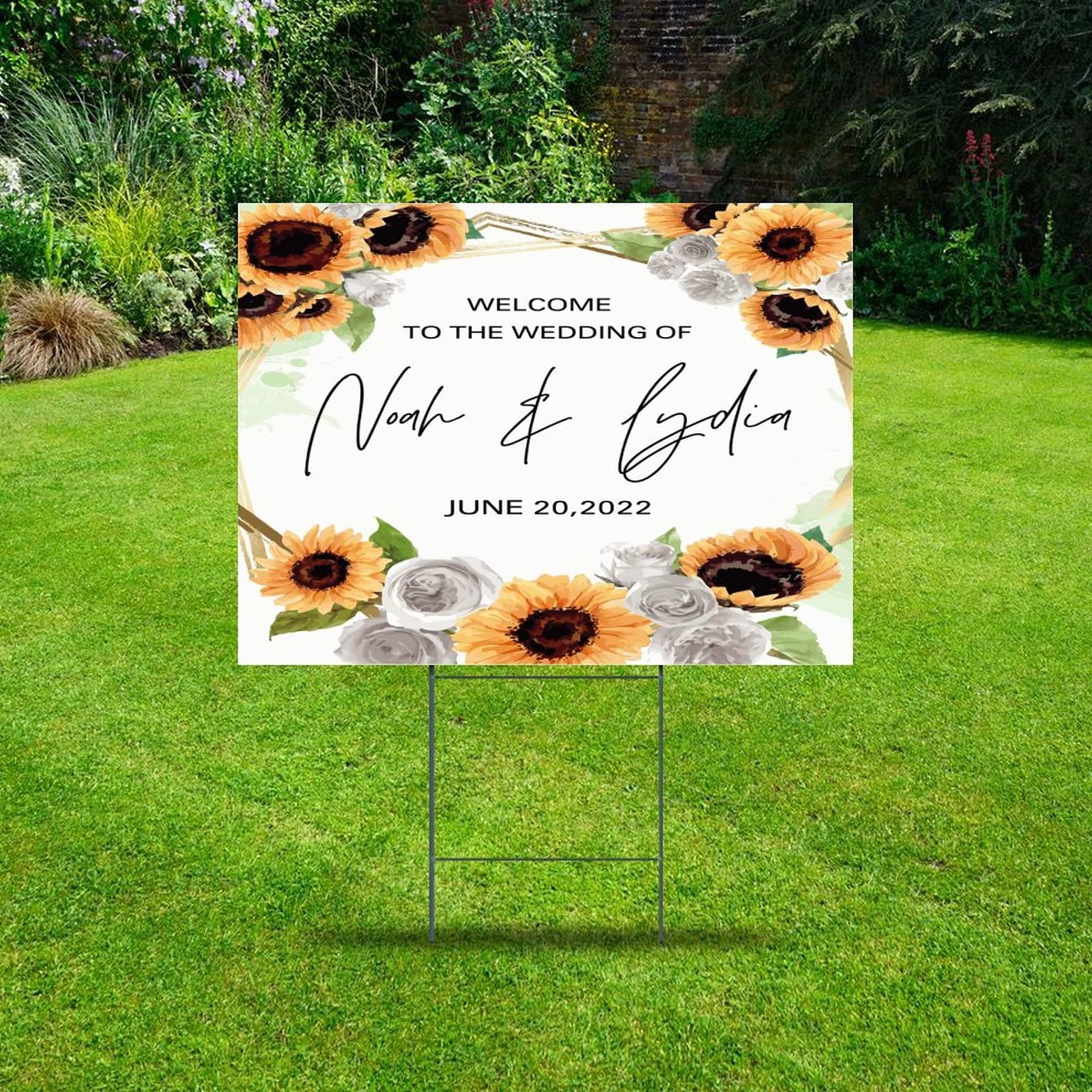 Lawn Signs For Wedding Amazon.com : Welcome To Our Wedding Lawn Signs