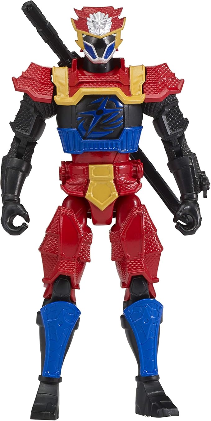 Power Rangers 43938 Blue Power Up Lion Fire Armour Figure : Amazon.co ...