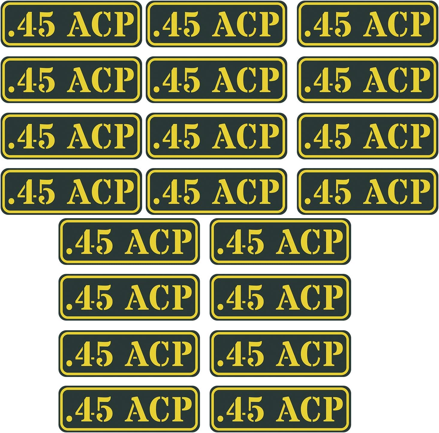Amazon.com: AZ House of Graphics 45 ACP Ammo Can Stickers, Waterproof ...