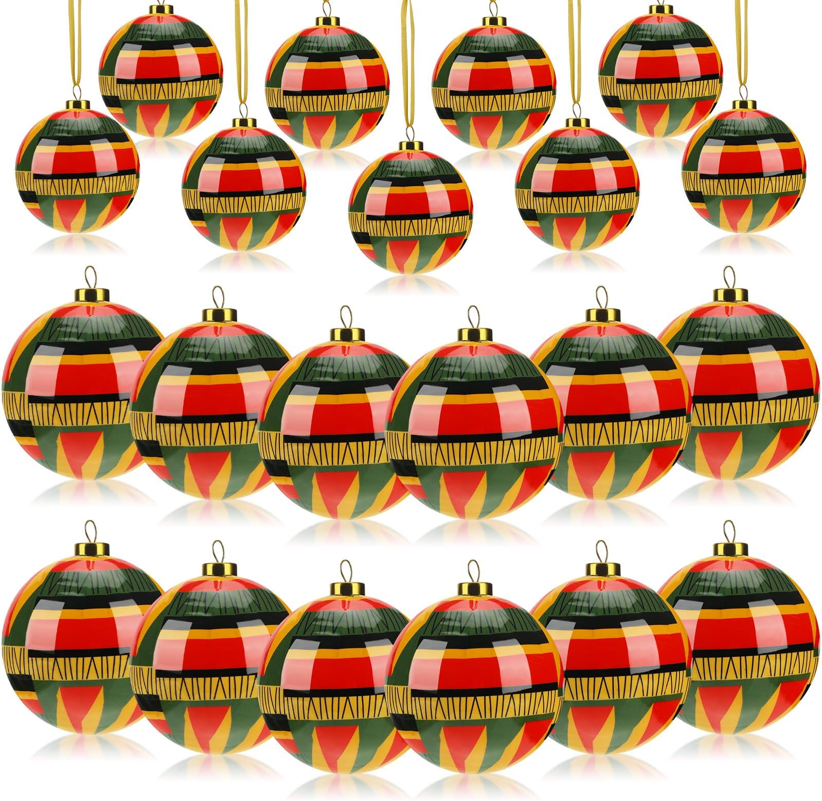 Amazon.com: Deloky 24 PCS Juneteenth Hanging Balls Ornament-Juneteenth ...