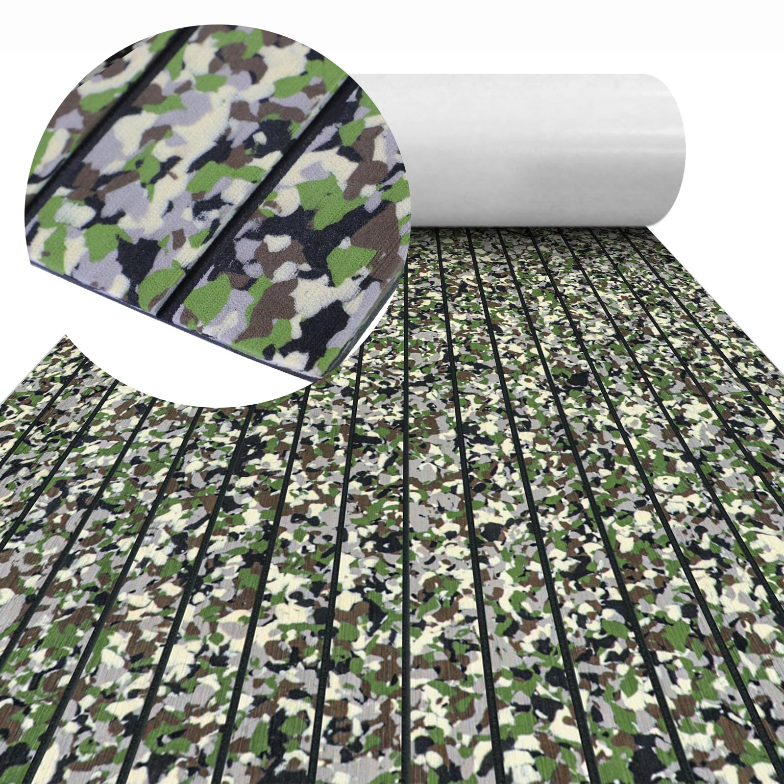 Snapklik.com : EVA Foam Faux Teak Boat Decking Jungle Camo Boat ...