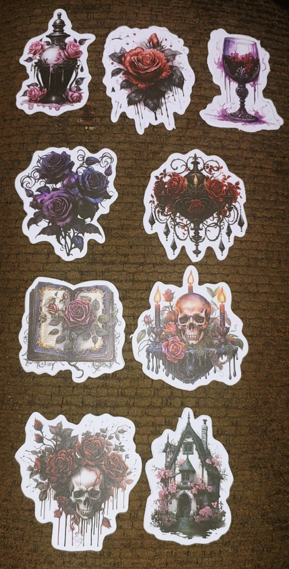 Amazon.com: Prstincol 100 Pcs Dark Aesthetic Goth Style Stickers ...