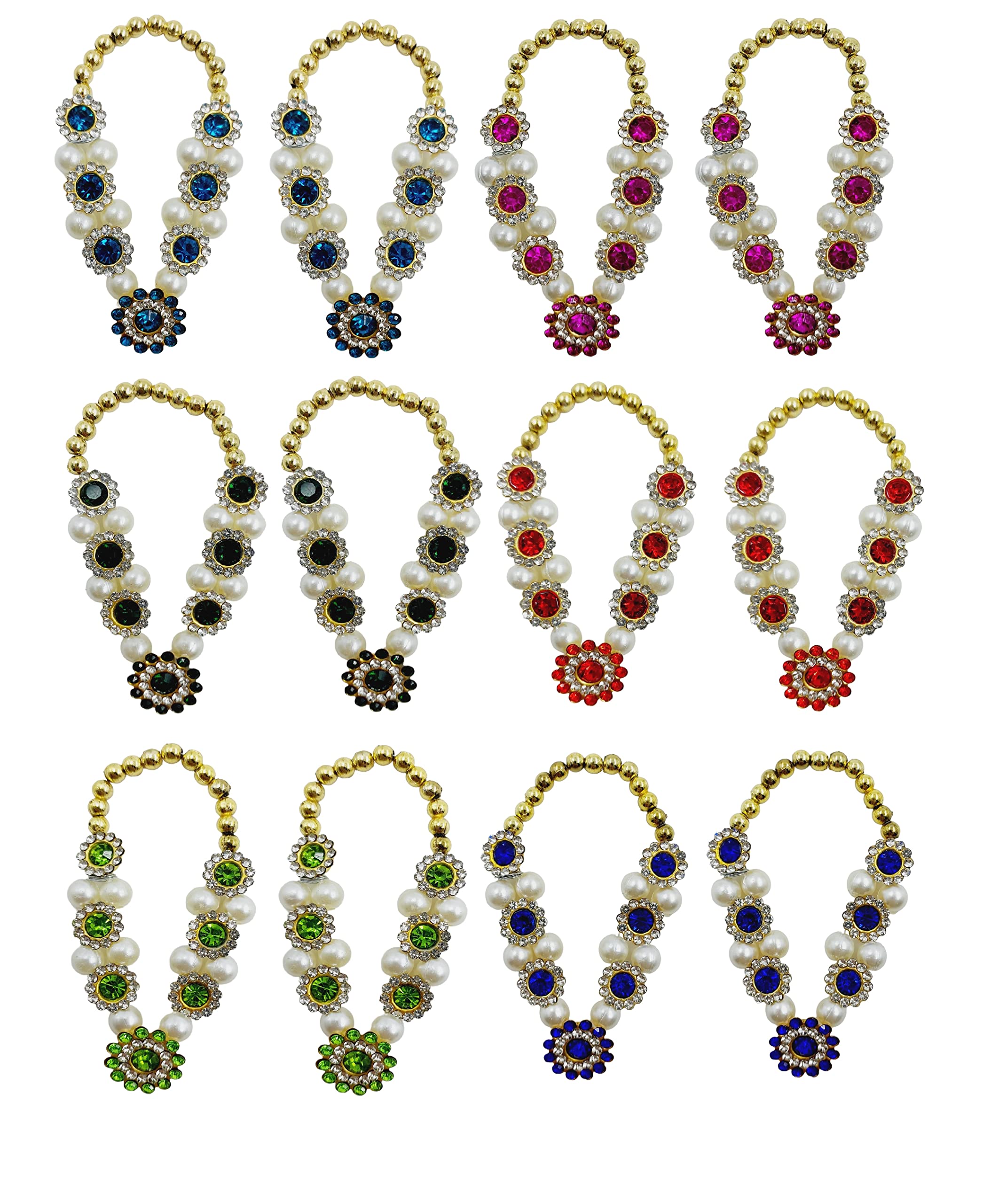 Buy Small Multi Jarkan Mala for God Idol Small Murti Mala Garland Haar ...
