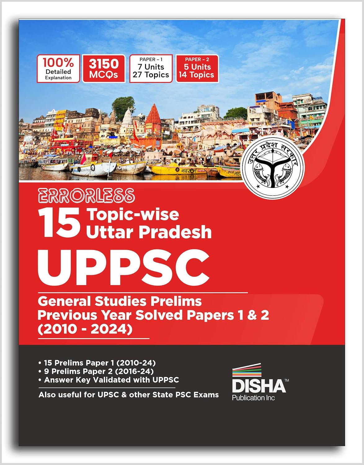 Buy Disha Errorless 15 Topic-wise Uttar Pradesh UPPSC General Studies ...