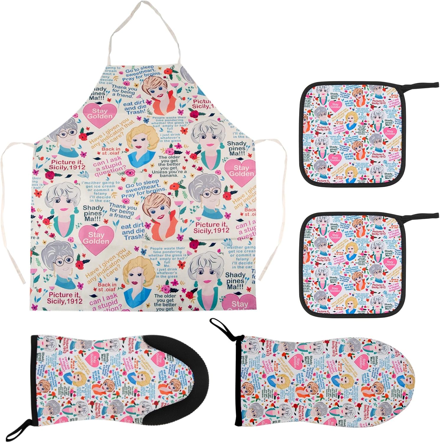 Amazon.com: Golden Girls Inspired Kitchen Decor Set of 5,Golden Girls ...