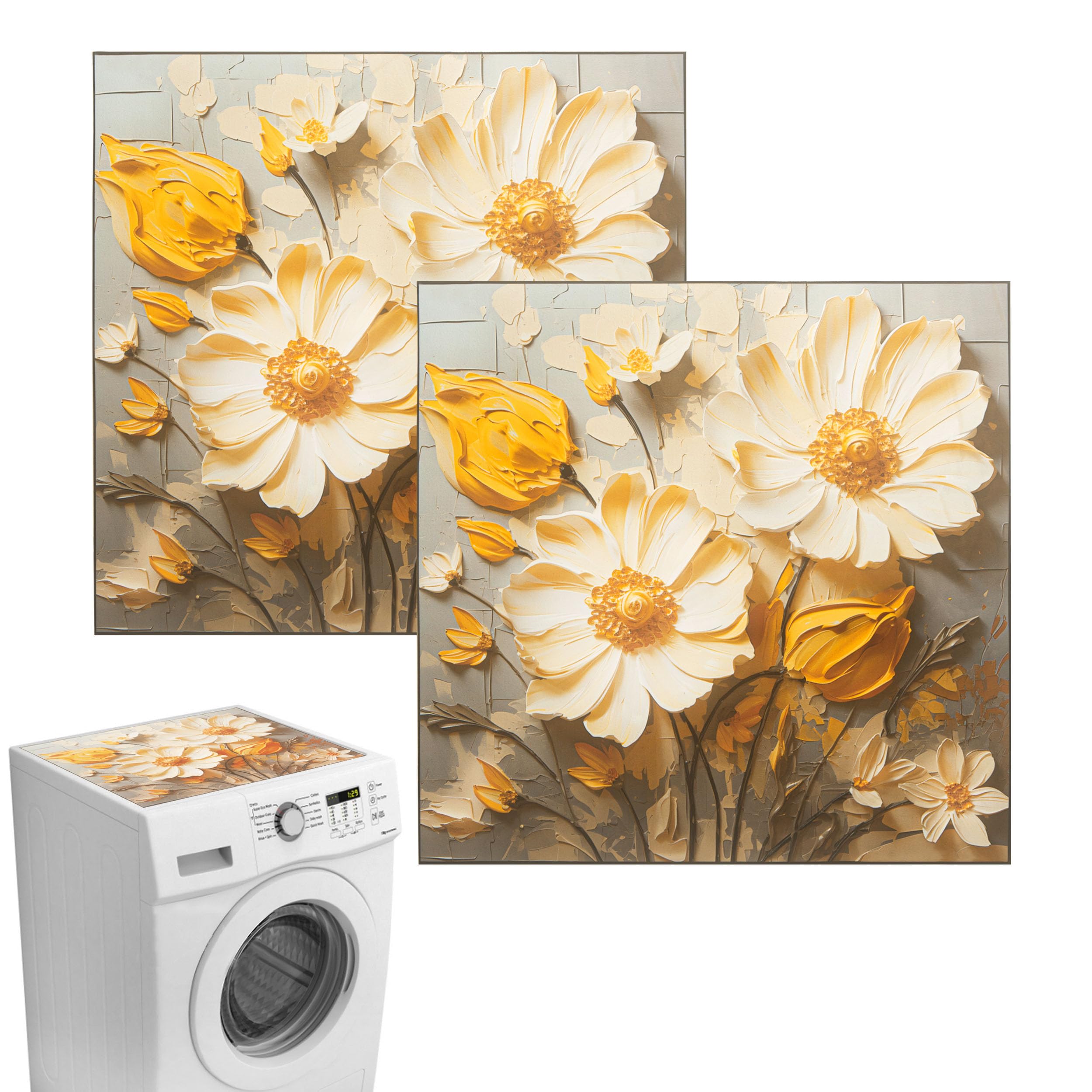 Amazon.com: KVTTOZA 2 PCS Washer and Dryer Covers for the Top 23.6" x ...