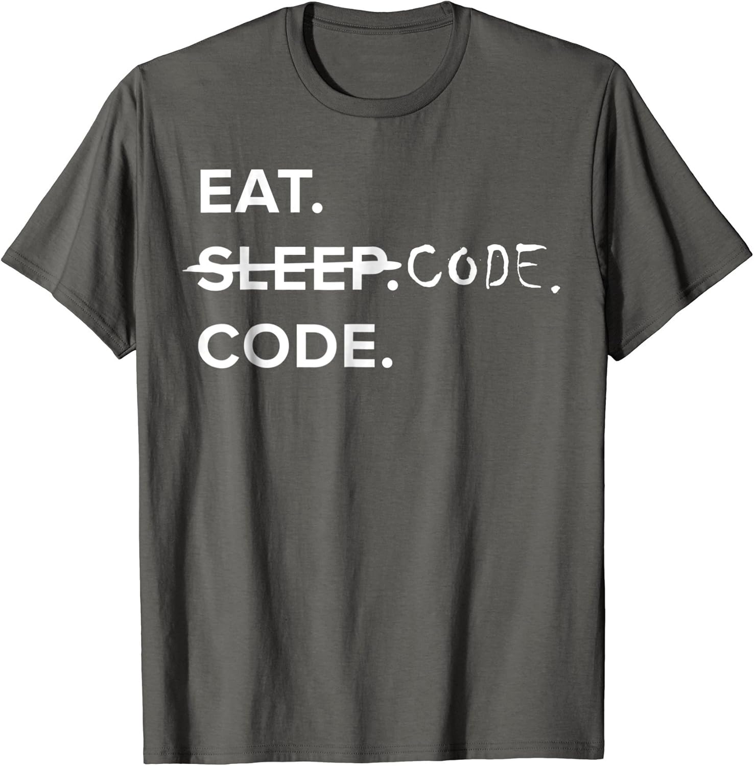 Amazon.com: Eat Sleep Code Funny Coding Computer Science Shirt ...