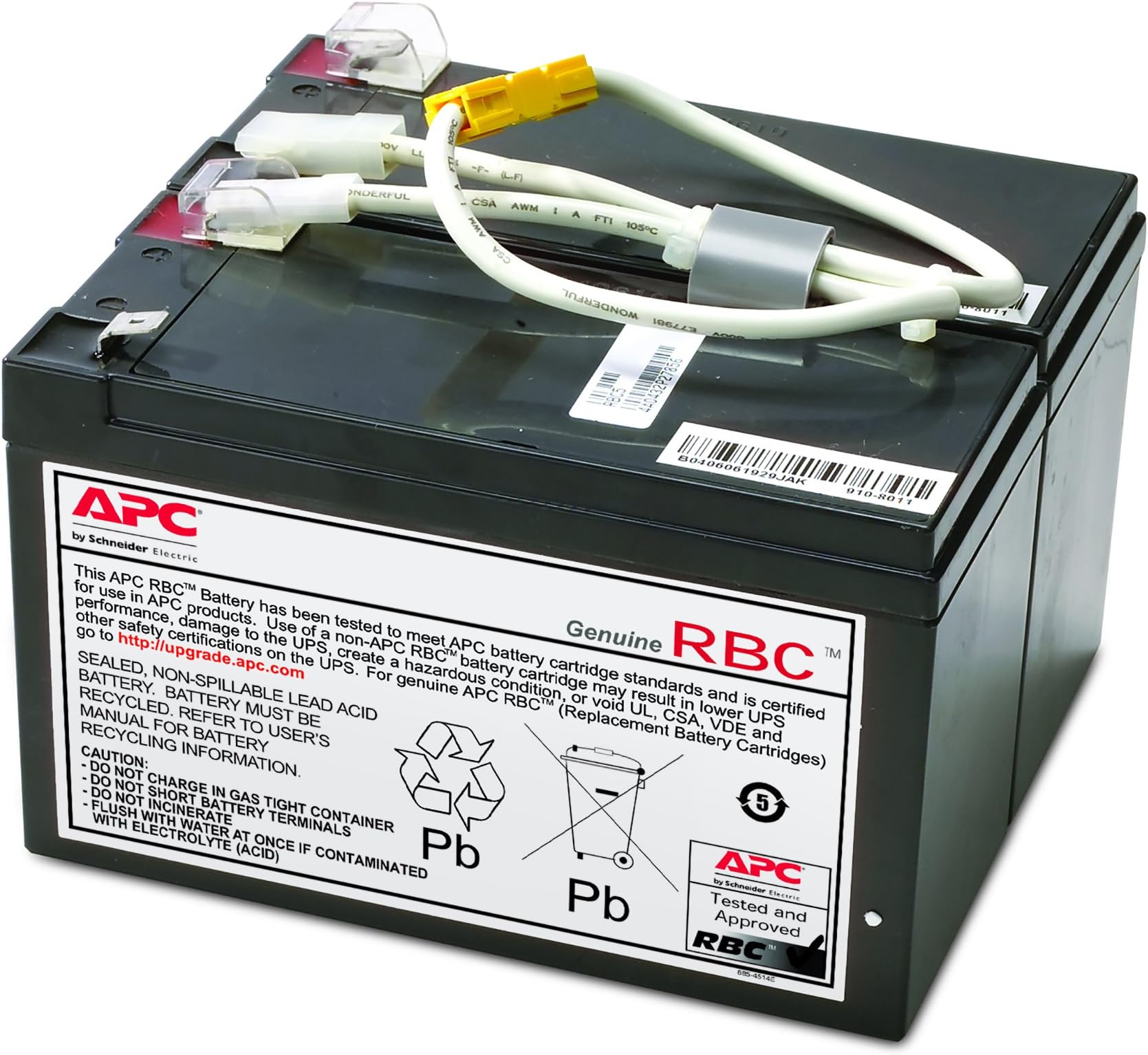 Amazon.com: APC UPS Battery Replacement, APCRBC133, for APC UPS Models ...
