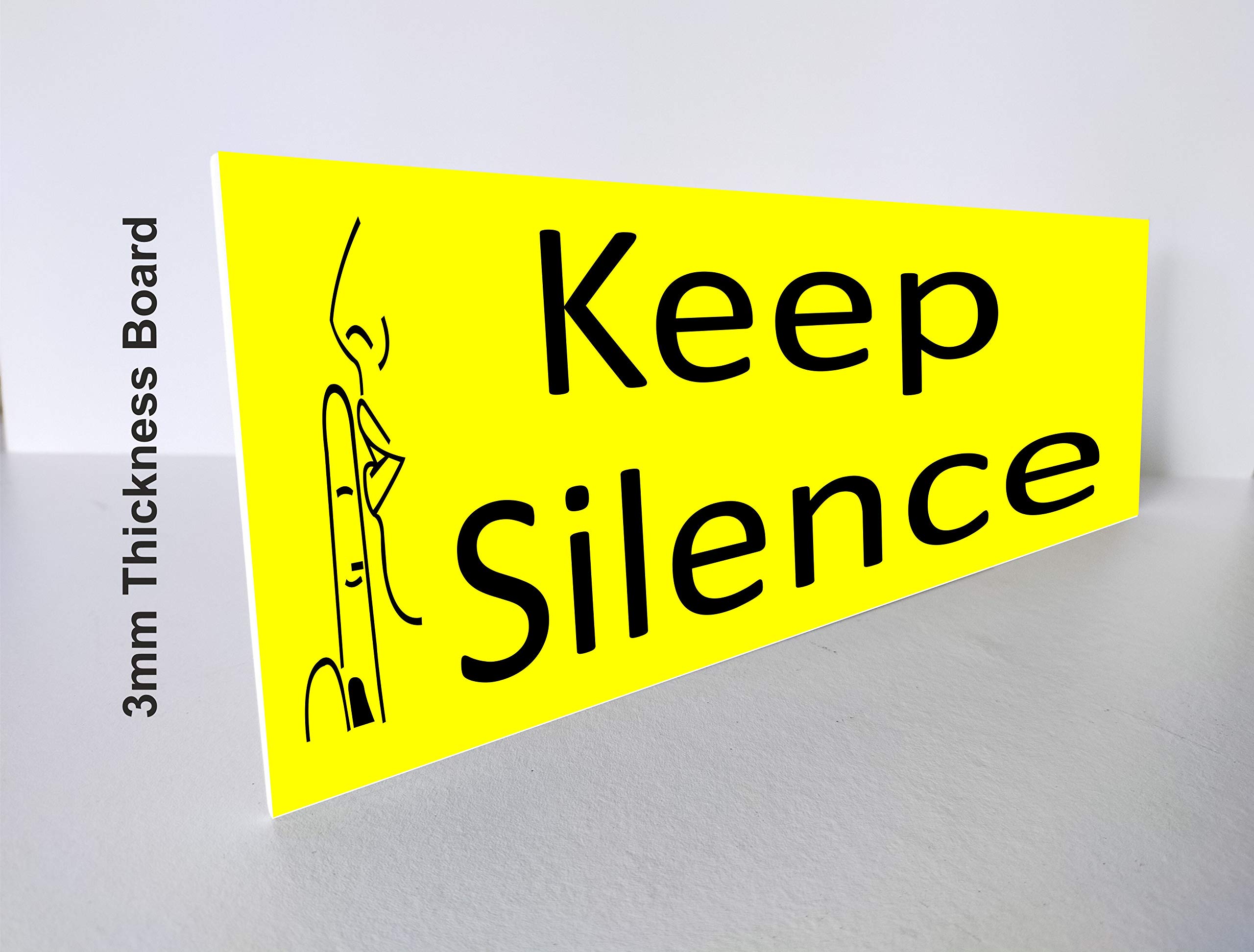 Buy SIGN EVER Keep Silence Sign Board Bank Office Hospital School ...