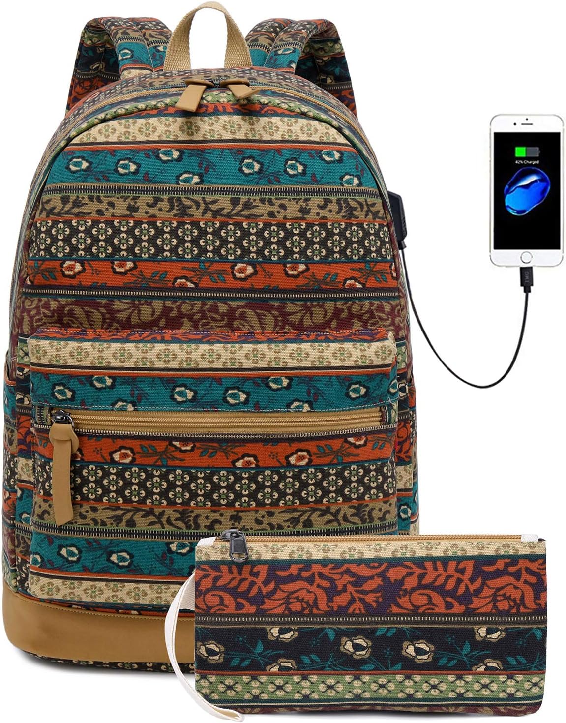 Amazon.com: Goodking Bohemian Waterproof Laptop Backpack for Women ...