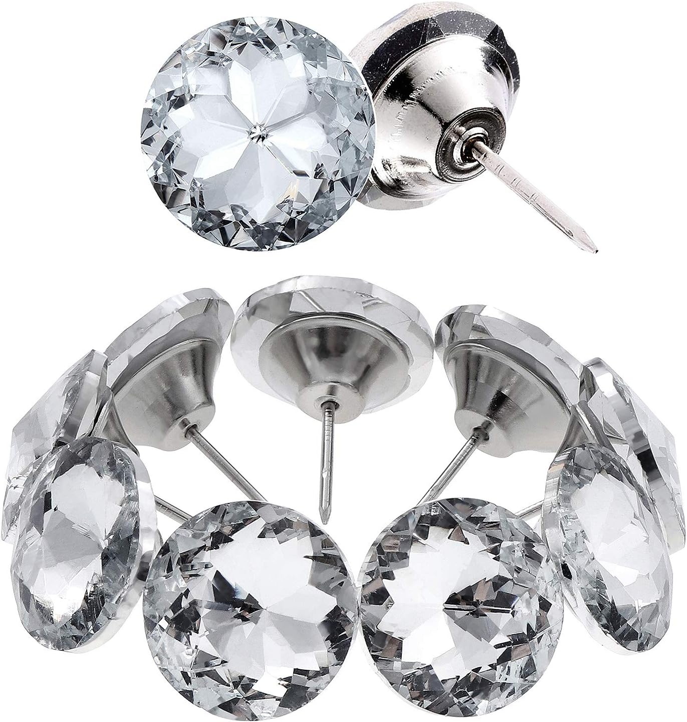 Amazon.com: abcGoodefg 60PCS Rhinestone Sew Buttons Crystal Head ...